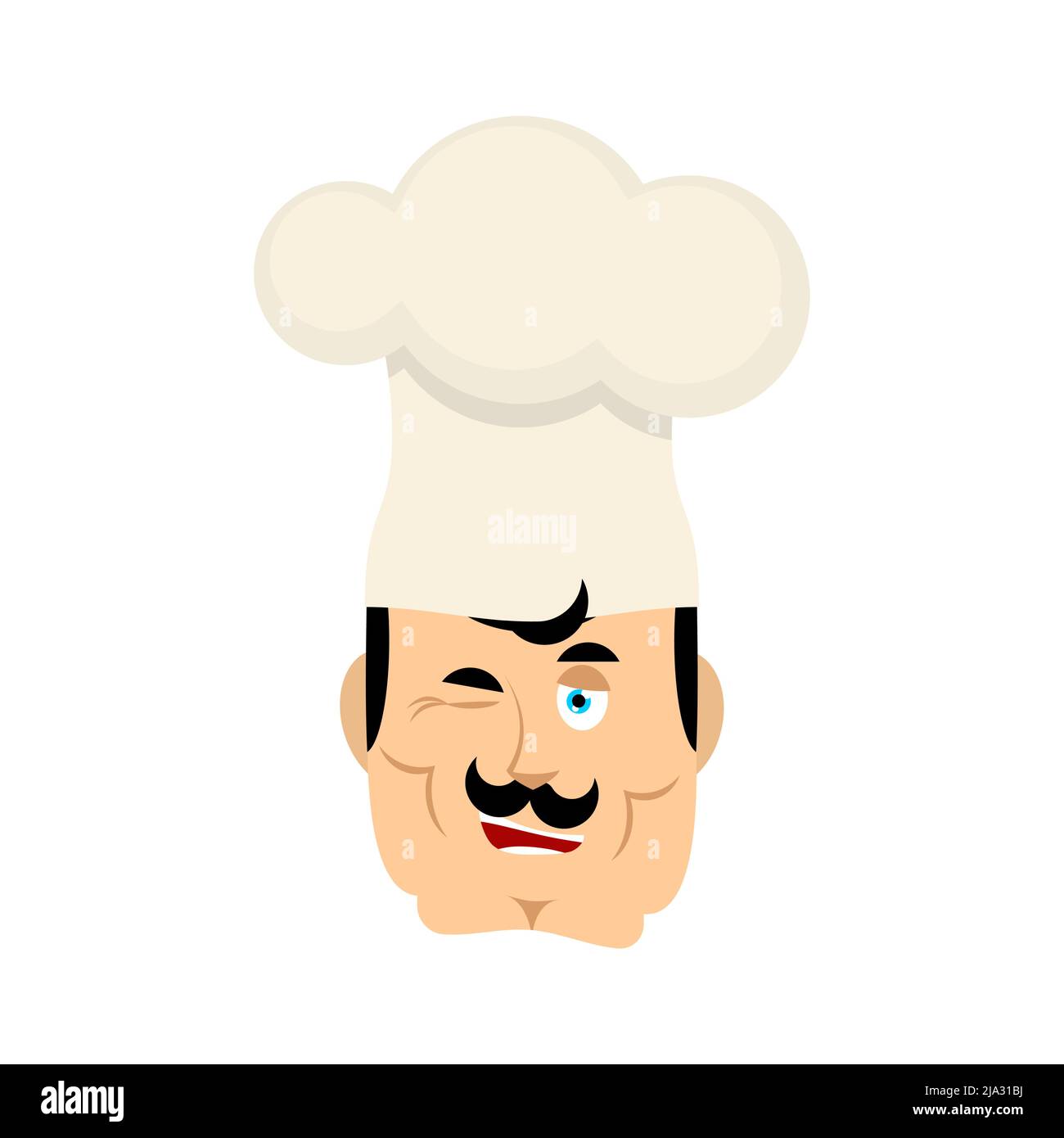 Der Koch zwinkert Emoji. Kocht glücklich Emotionen Avatar. kitchener ...