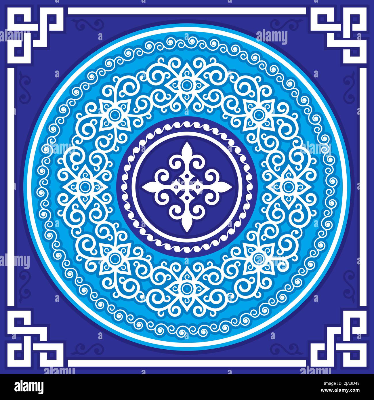 Mongolian flower Stock-Vektorgrafiken kaufen - Alamy