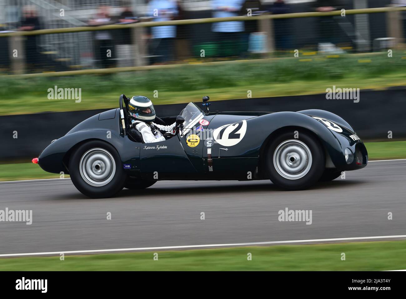 Katarina Kyvalova, Cooper Jaguar T33, Peter Collins Trophy, ein Rennen ...