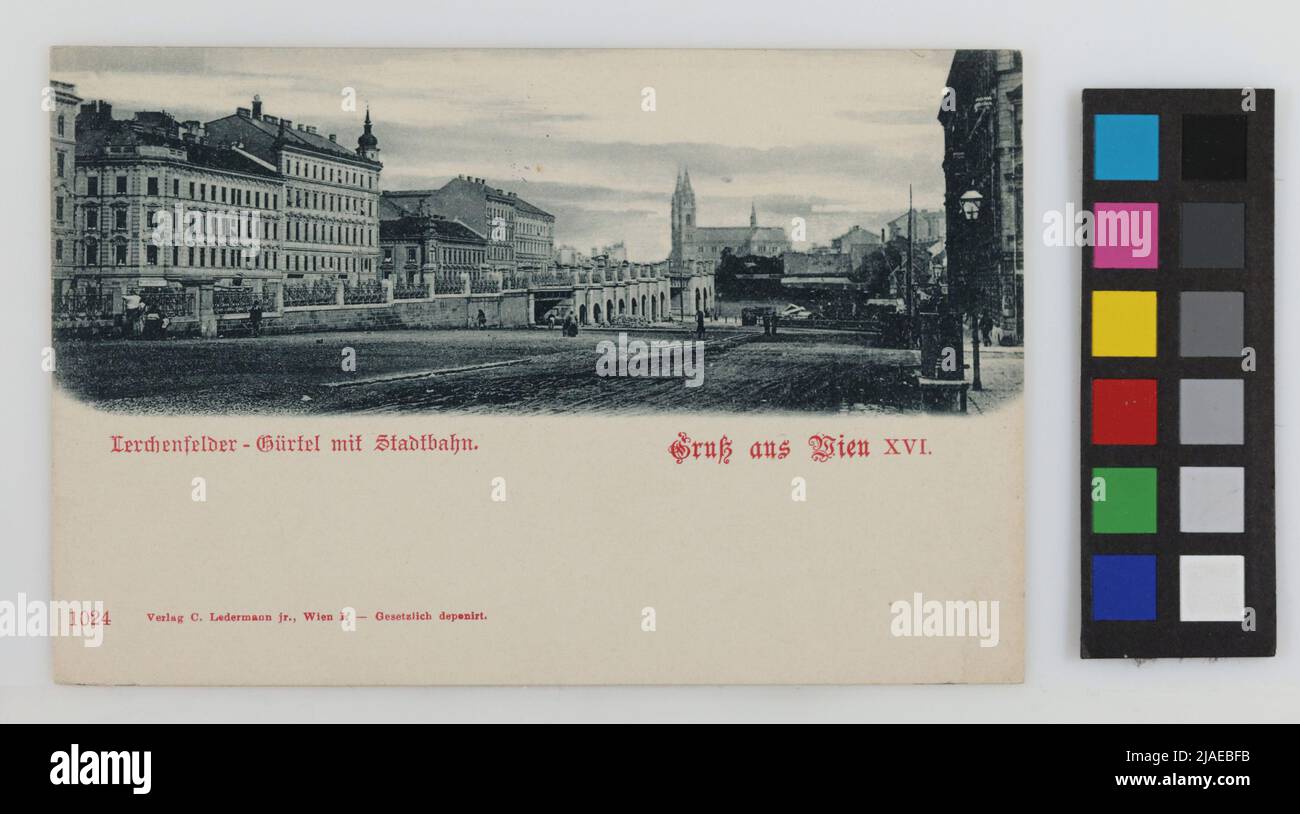 16., Lerchenfelder Gürtel - beim Bau der Stadtbahnstraße - Blick gegen ...