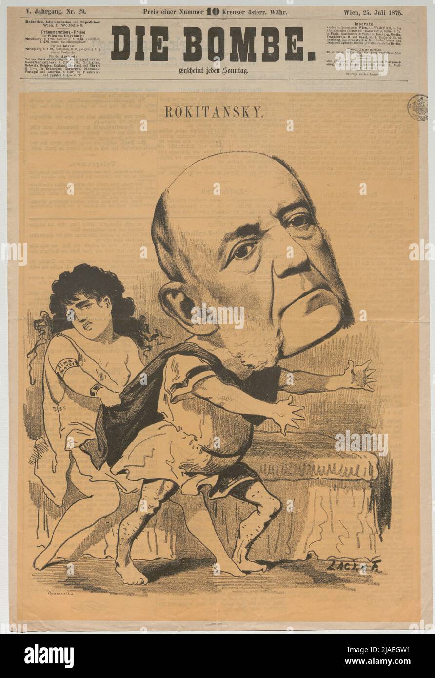 Rokitansky. '. Die' Alma Mater' versucht, das Anatom Karl Freiherr von ...