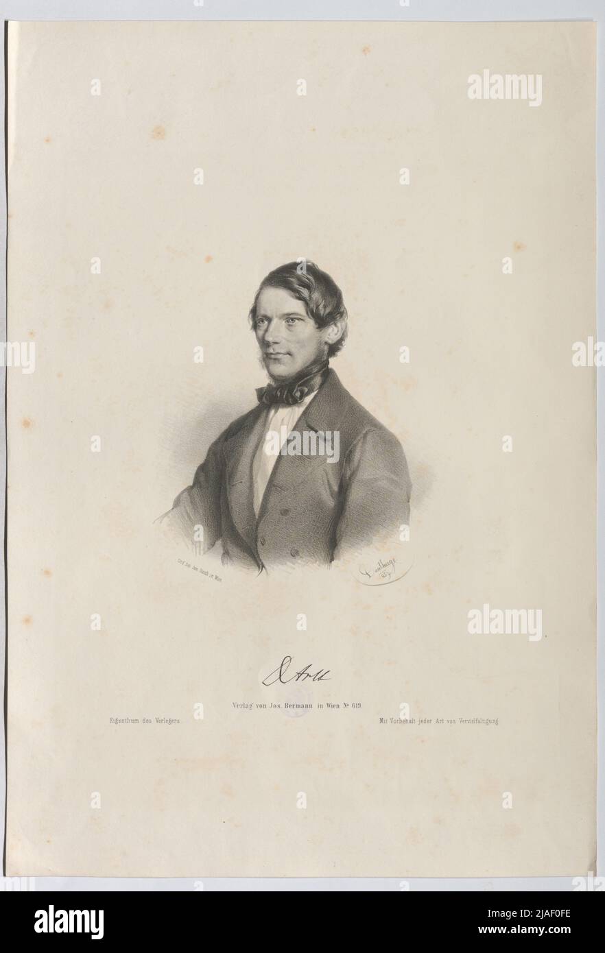 Carl Ferdinand von Arlt, ab 1870 Ritter von Bergschmidt (1812-1887 ...