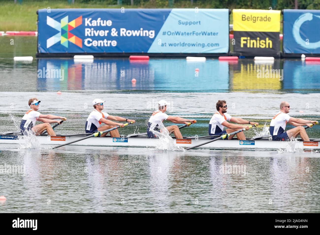 BELGRAD, SERBIEN - MAI 29: Bjorn Van Den Ende, Rik Rienks, Ralf Rienks ...