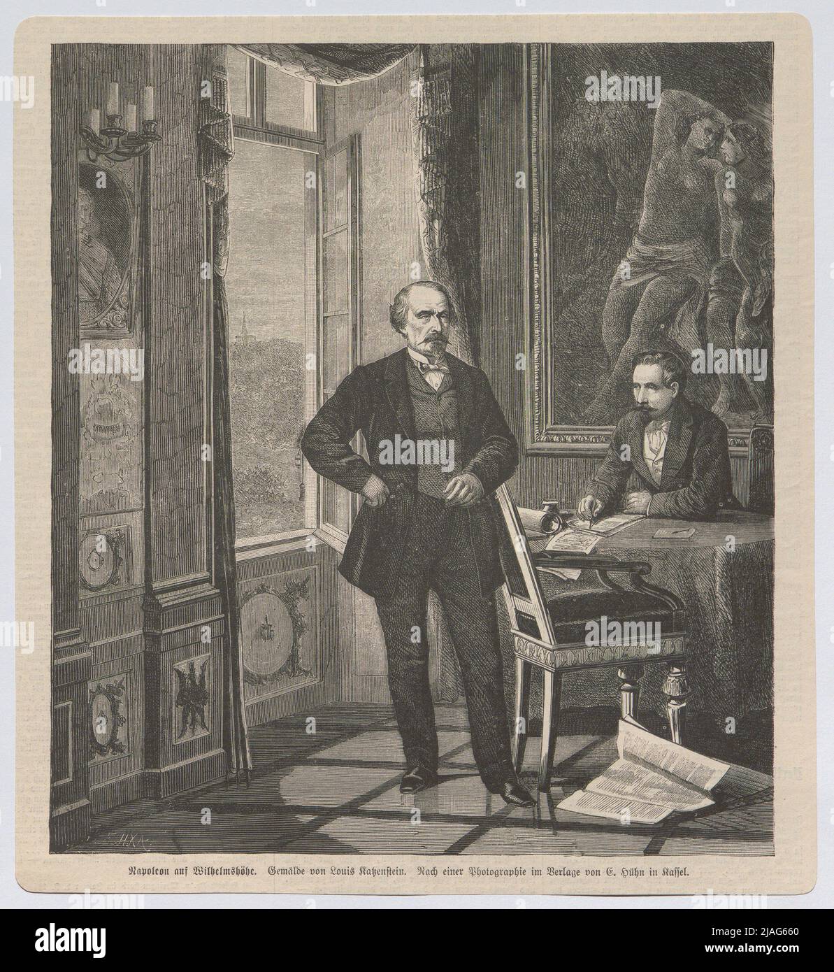 Napoleon auf der Wilhelmshöhe. '. Napoleon III Auf Schloss Wilhelmshöhe ...