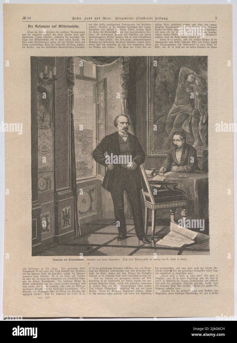 Napoleon auf der Wilhelmshöhe. '. Napoleon III Auf Schloss Wilhelmshöhe ...