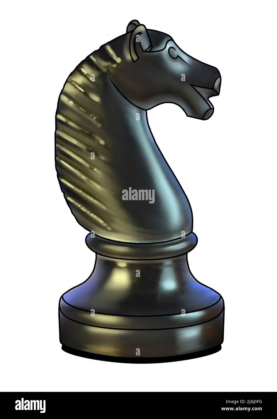 Seltener Schachritter, Pfandkönig, Königin. Altes sowjetisches Schach ...