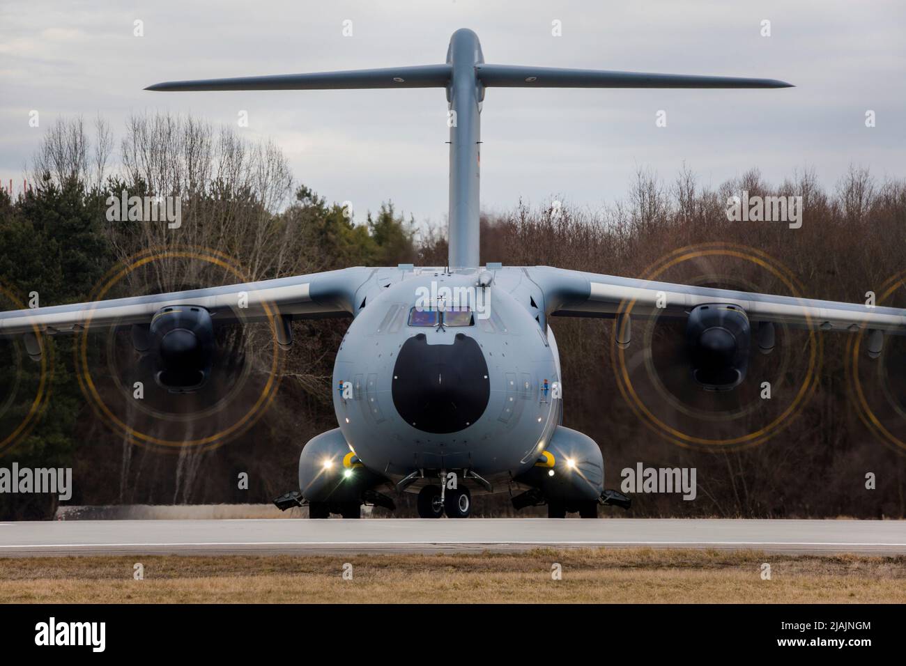 Transportflugzeug der deutschen Luftwaffe A400M, Manching, Deutschland ...