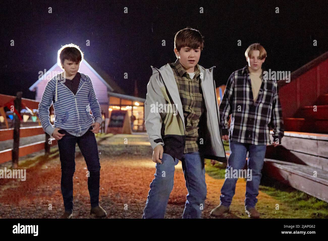 RIP IN TIME, von links: Nathan Parrott, Joshua Black, Connor Tait ...