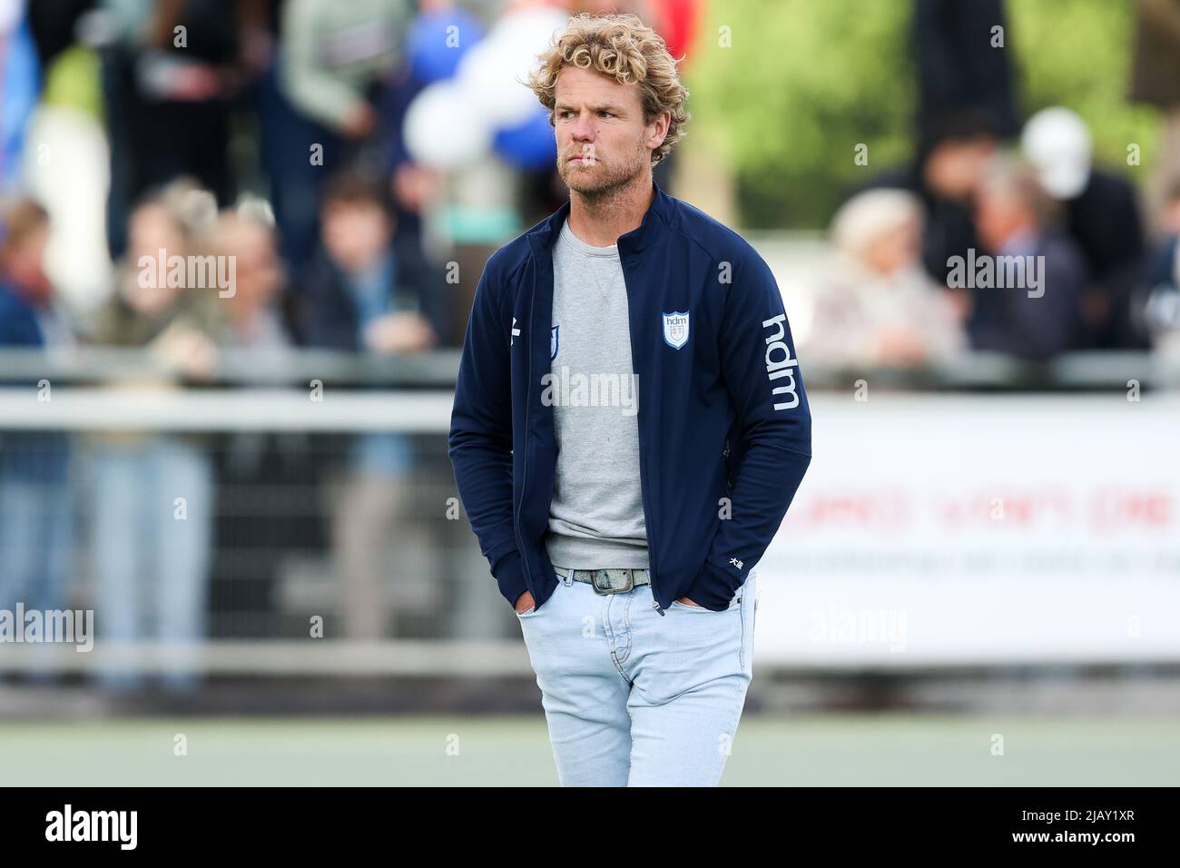 DEN HAAG, NIEDERLANDE - 1. JUNI: Cheftrainer Erik van Driel von HDM ...