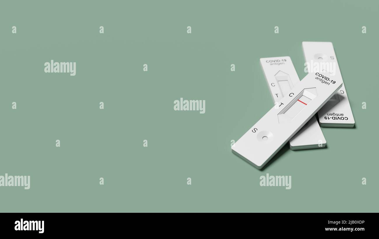 Covid-Schnellantigen-Nasentest. Selbsttest zu Hause oder an der Corona ...
