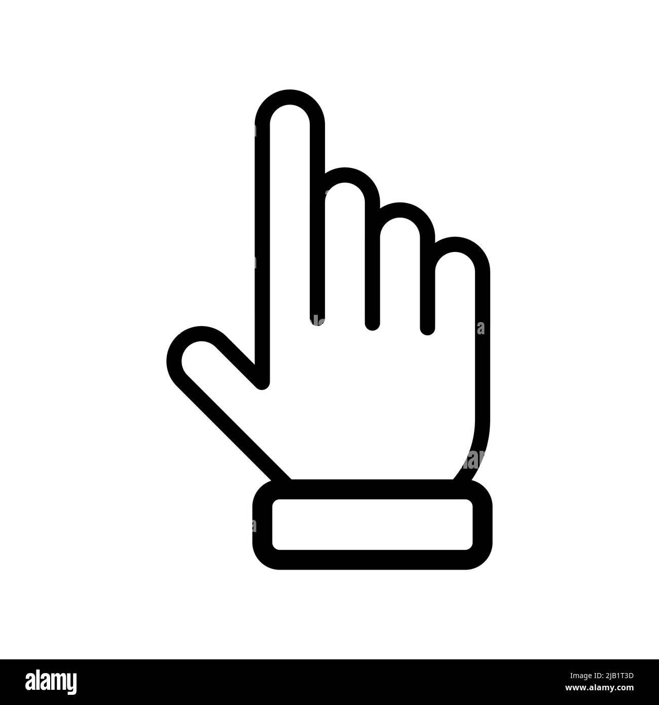 Cursor Hand Symbol einfaches Design Stock-Vektorgrafik - Alamy