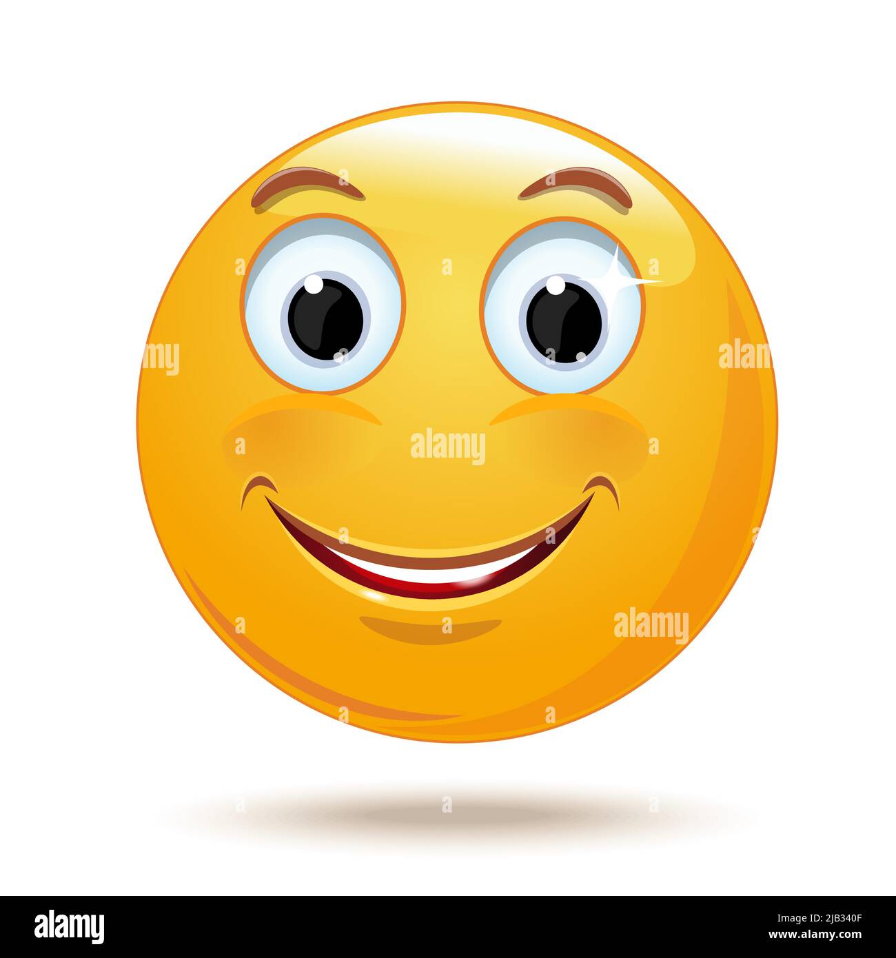 Smilie lächelnd icon -Fotos und -Bildmaterial in hoher Auflösung – Alamy