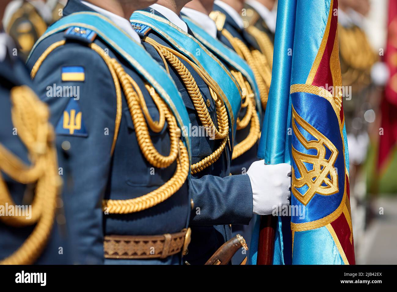 Der Präsident der Ukraine, Volodymyr Zelensky, erhielt heute die ...