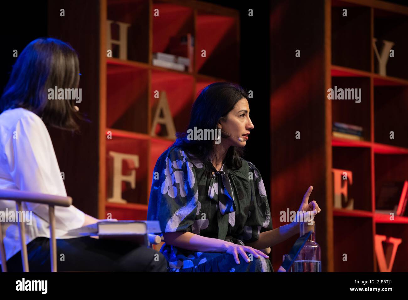 Hay-on-Wye, Wales, Großbritannien. 3.. Juni 2022. Huma Abedin spricht ...