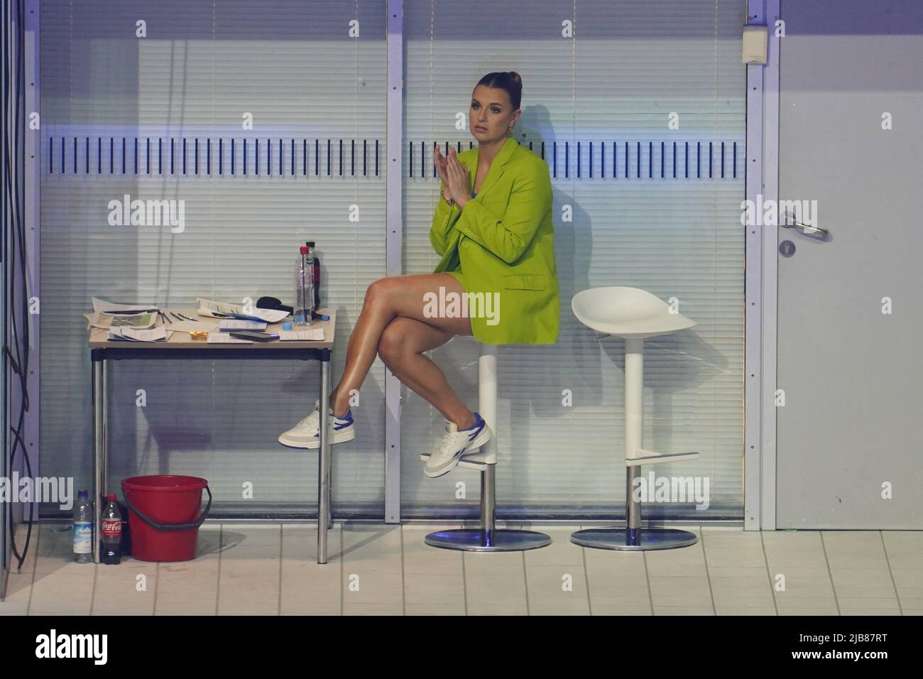 Berlin, Deutschland. 03.. Juni 2022. Moderatorin Laura Wontorra bei RTL ...