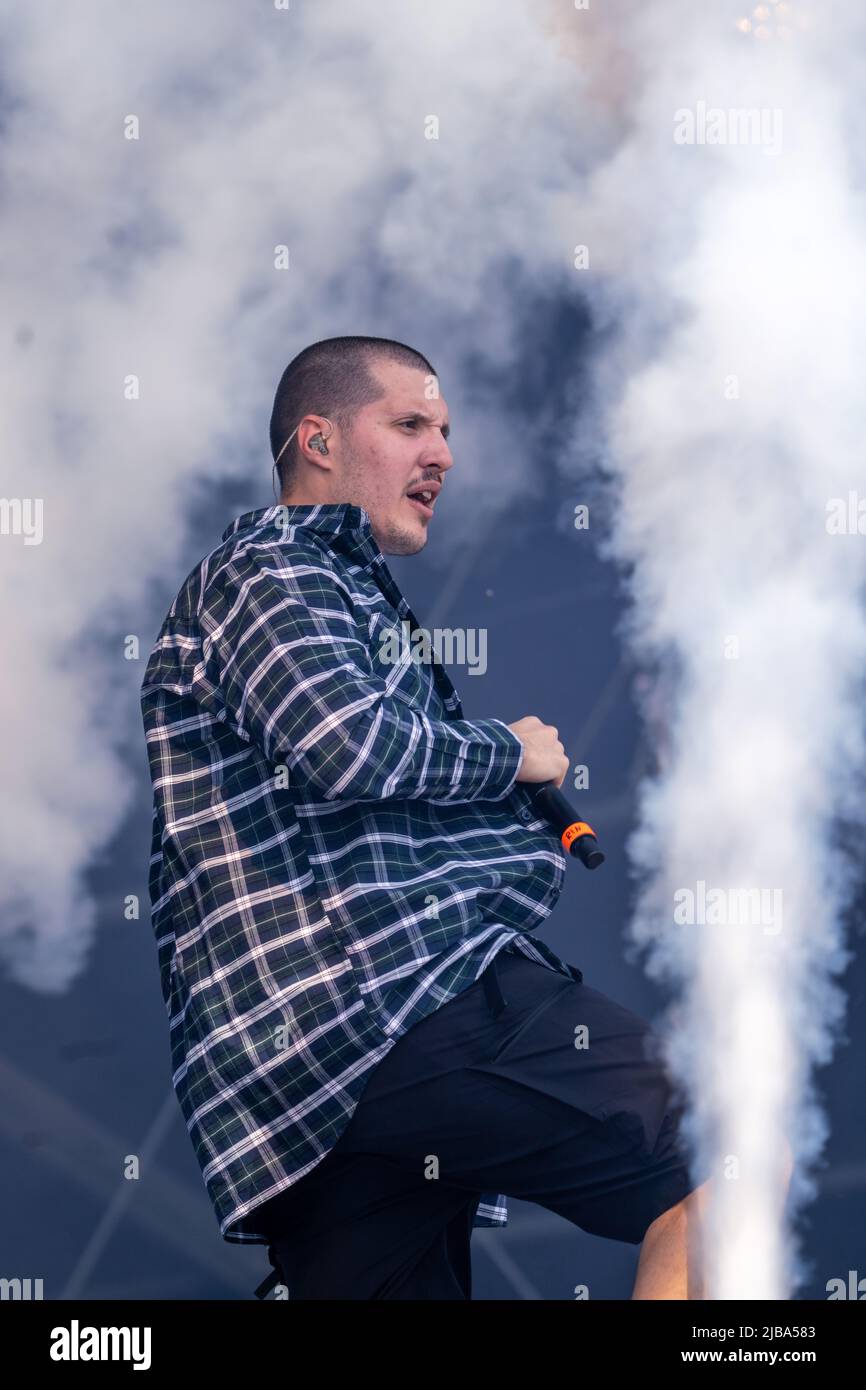 04. Juni 2022, Rheinland-Pfalz, Nürburg: Rapper RIN, richtiger Name ...