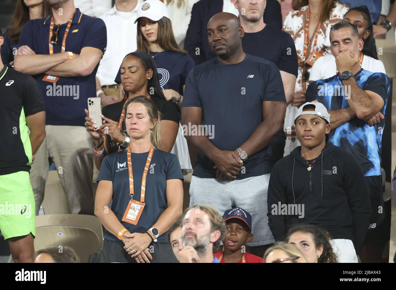 Candi Gauff und Corey Gauff, Eltern von Coco Gauff aus den USA bei der ...