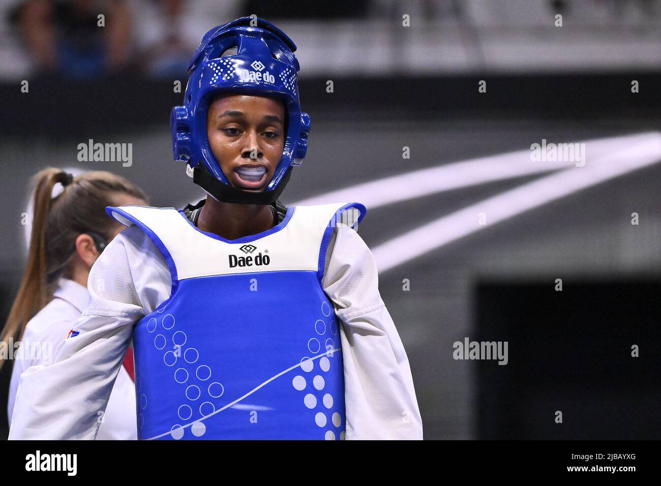 Crystal WEEKES (PUR) gegen Dabin LEE (Kor) beim Finale +67kg Frauen ...