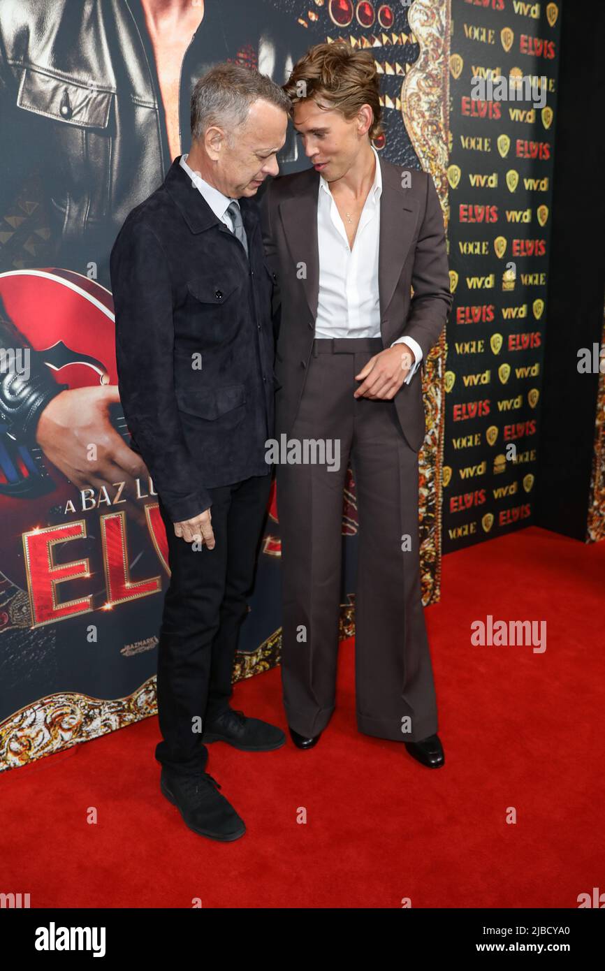 5. Juni 2022: TOM HANKS und AUSTIN BUTLER nehmen an der Sydney-Premiere ...