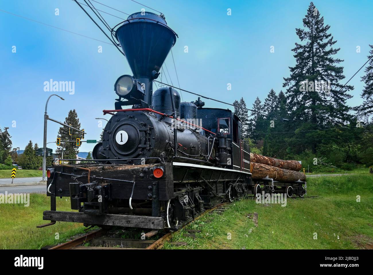 Logging Heritage Steam Locomotive Train Engine, BC Forest Discovery ...
