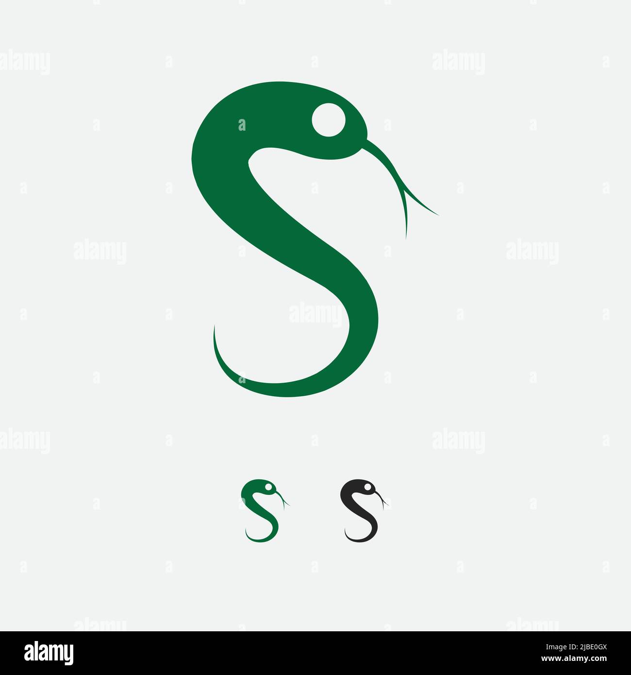 Snake font letter Stock-Vektorgrafiken kaufen - Alamy