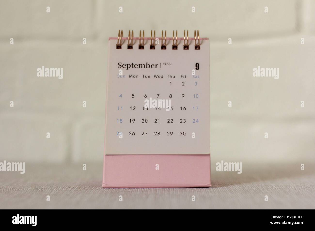 Kalender für September 2022. Desktop-Kalender für die Planung und ...