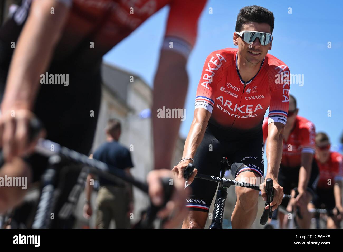 Charensac, Frankreich, 06. Juni 2022. Der Franzose Warren Barguil von ...