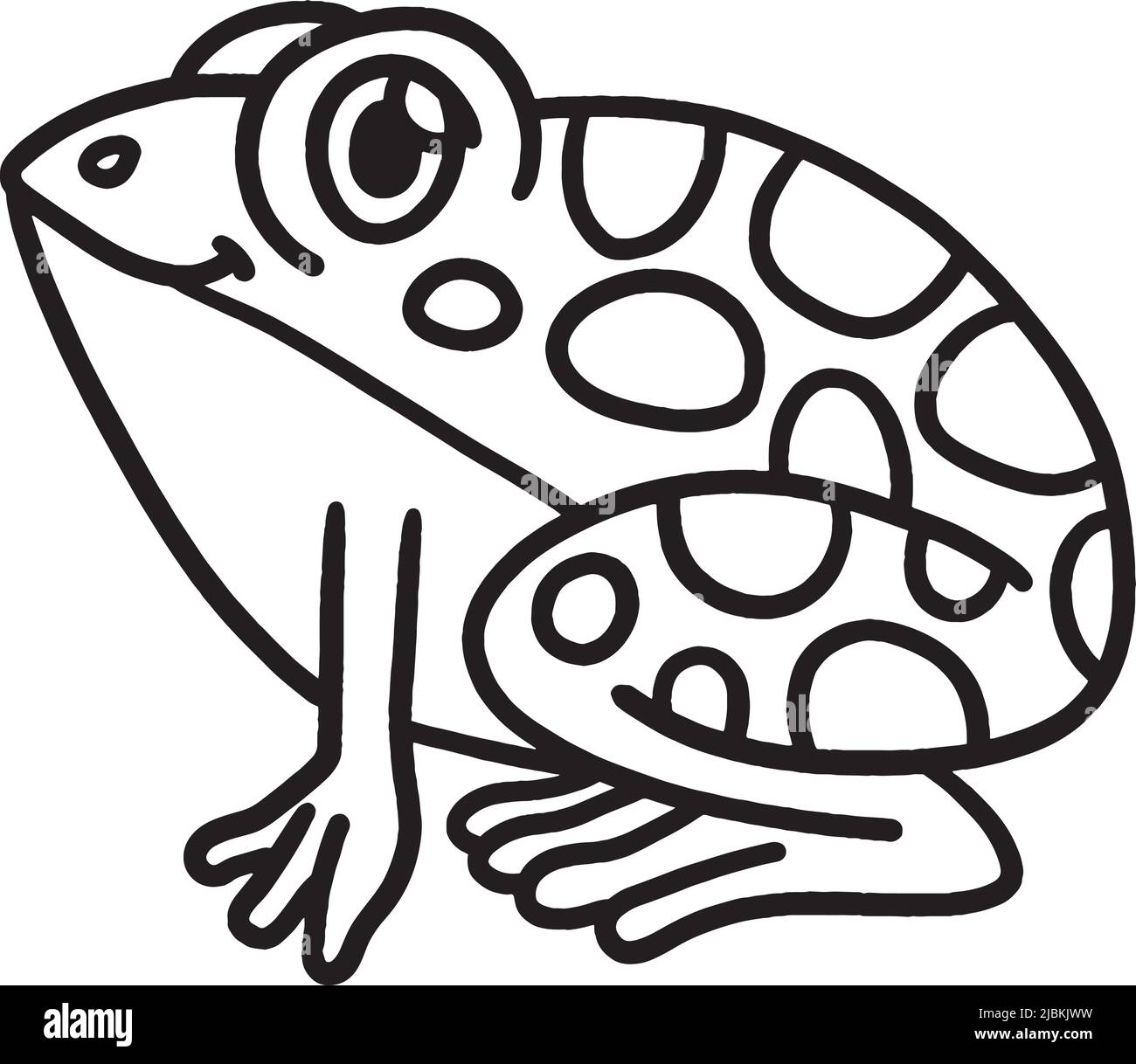 Ausmalbild frosch Stock-Vektorgrafiken kaufen - Alamy