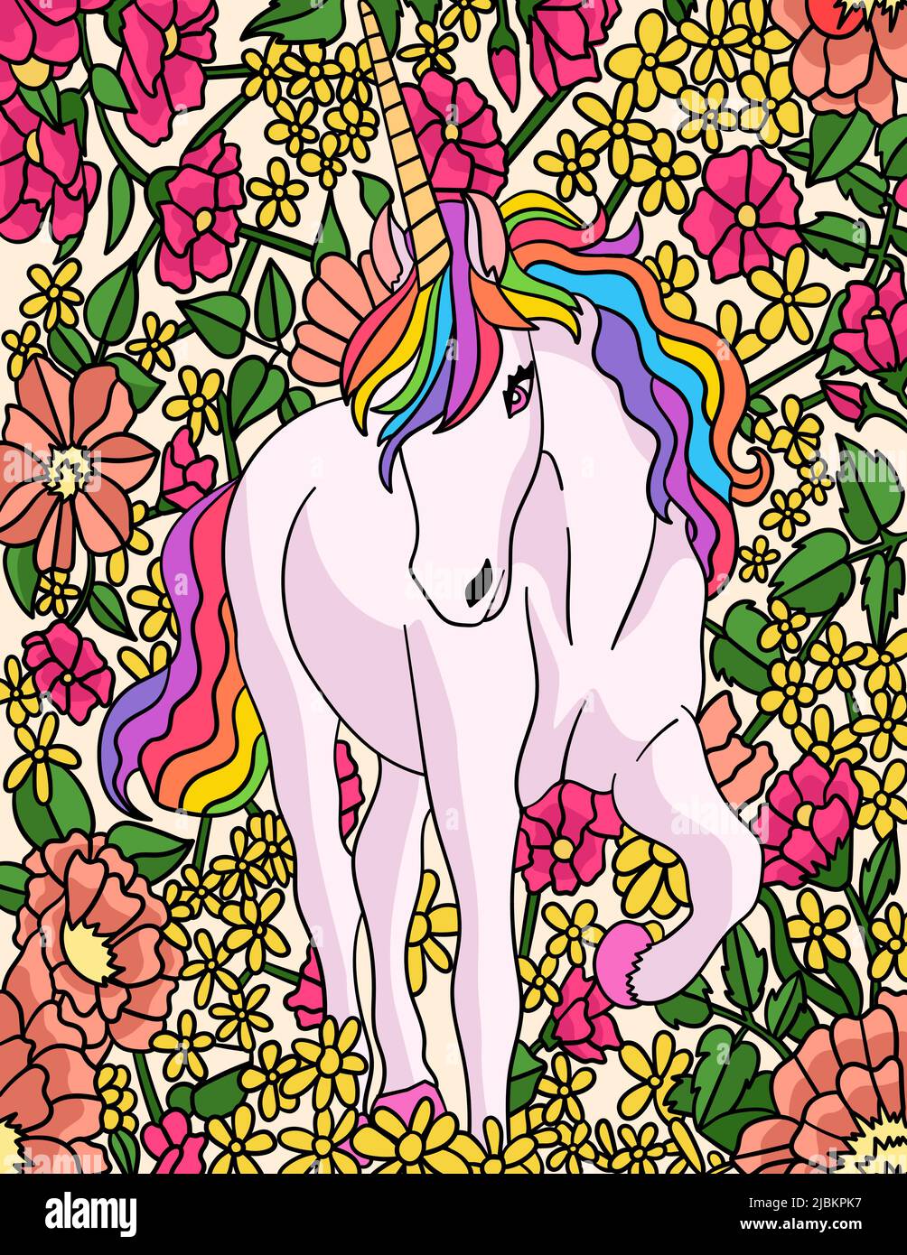 Einhorn blumen -Fotos und -Bildmaterial in hoher Auflösung – Alamy