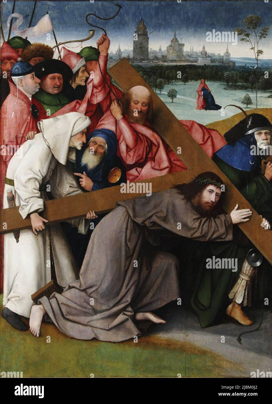 Christus trägt das Kreuz von Hieronymus Bosch (um 1450 – 1516 Stockfotografie - Alamy