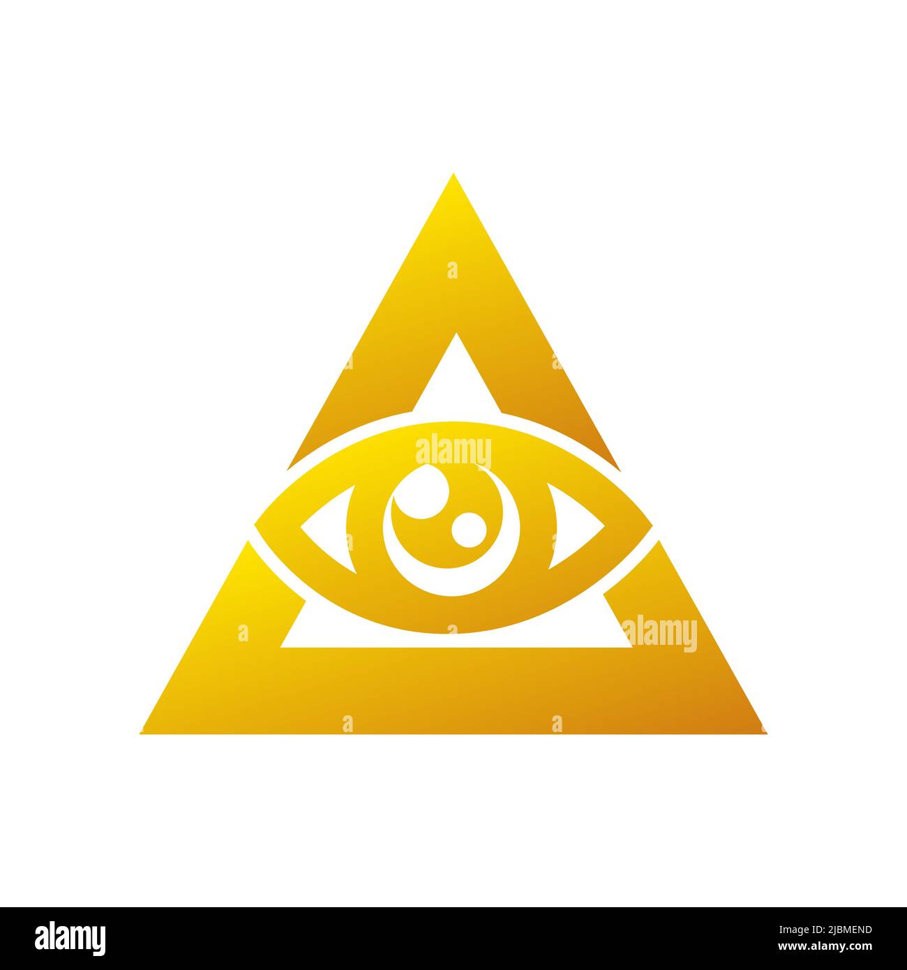 Alles sehende Augen. Goldene Pyramide und All-Seeing Auge, Freimaurerei ...