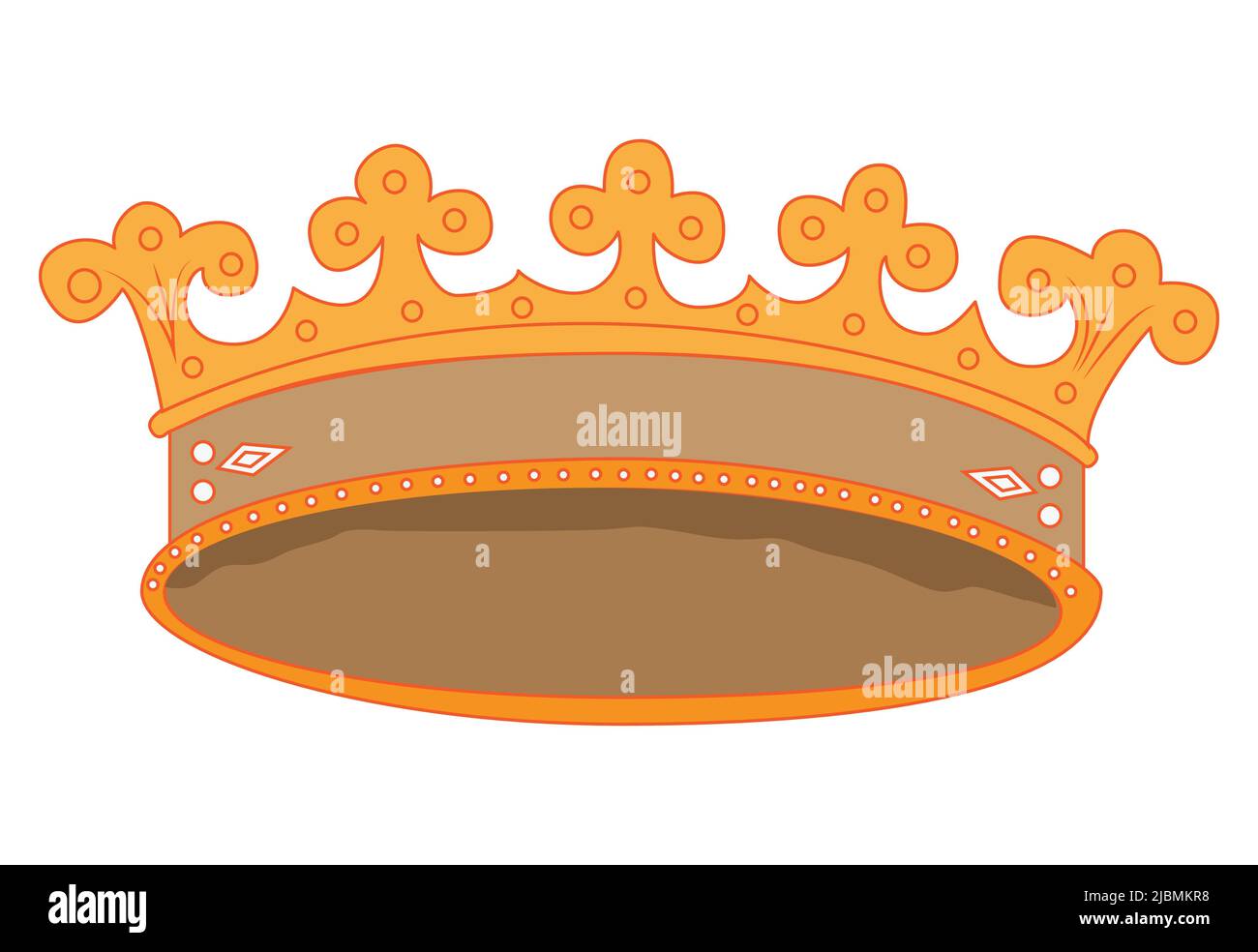 Cartoon crown symbol Stock-Vektorgrafiken kaufen - Alamy