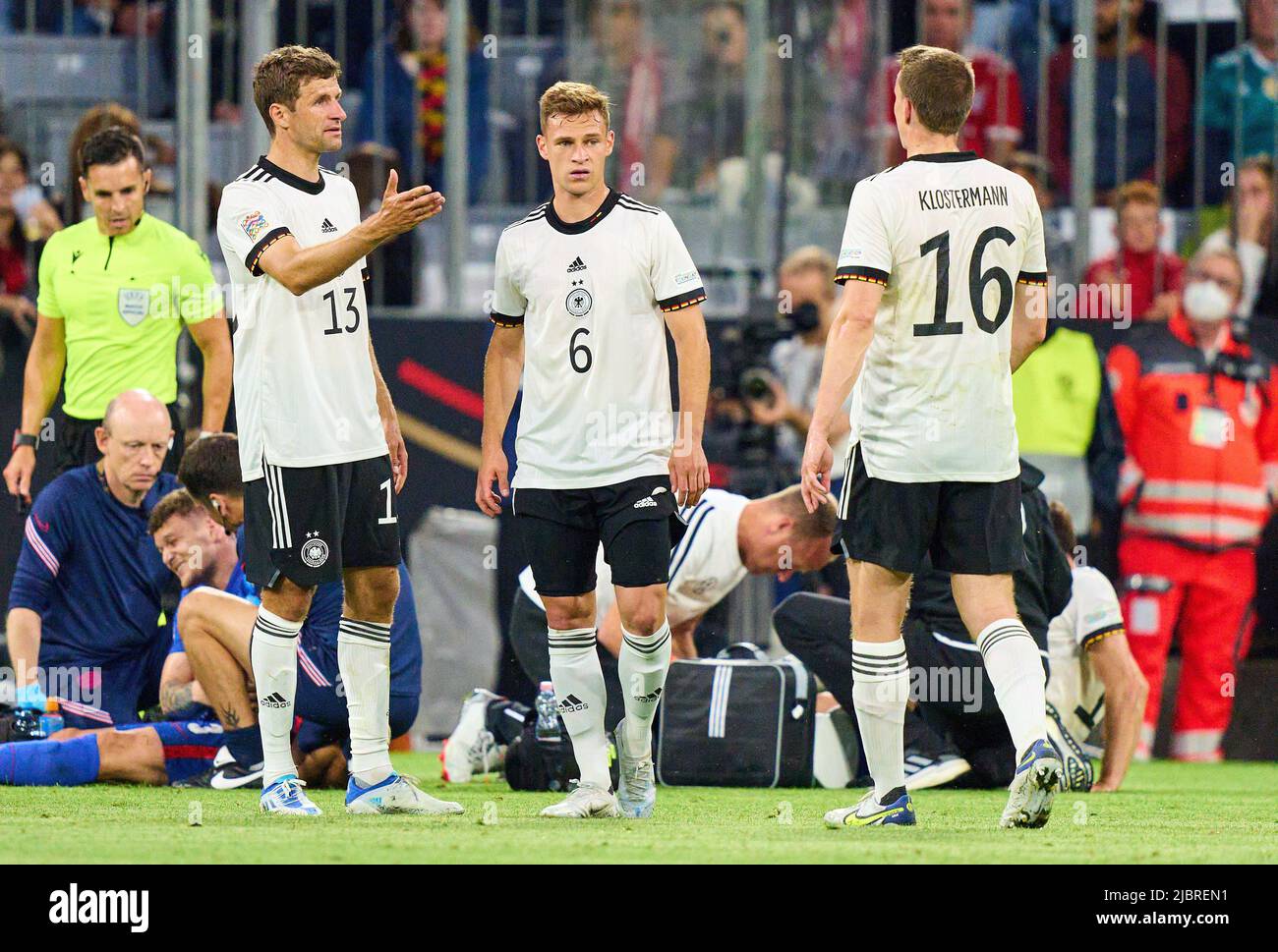 München, Deutschland. Juni 7. 2022: Thomas Müller, DFB 13 Joshua ...