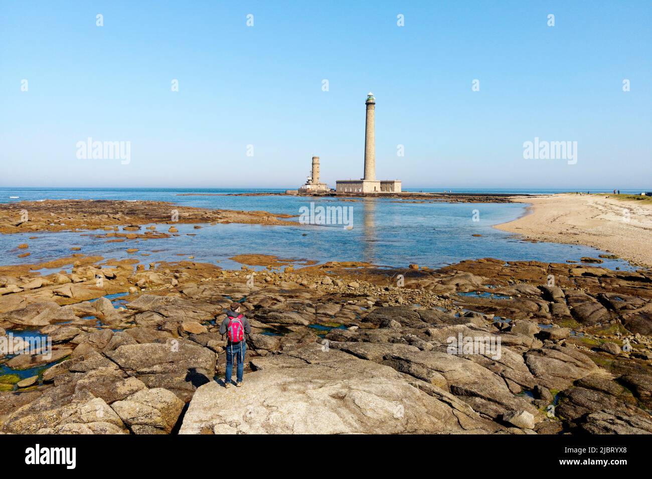 Frankreich, Manche, Cotentin, Gatteville le Phare oder Gatteville Phare, Gatteville Leuchtturm ...