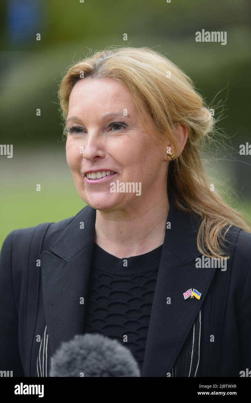 Natalie Elphicke, MP (Con: Dover) in Westminster, wurde vor einem ...
