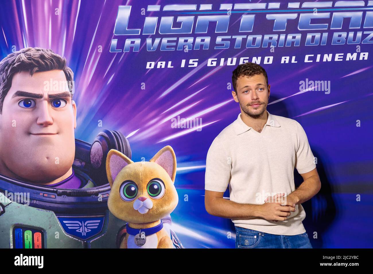 Rom, Italien - 9. Juni 2022: Ludovico Tersigni während der Präsentation ...