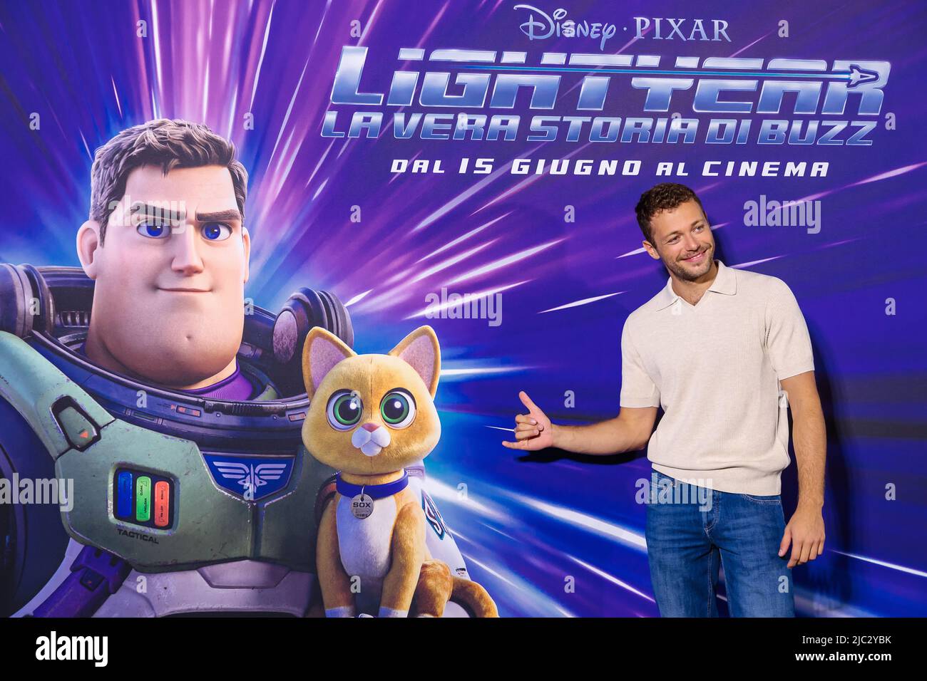 Rom, Italien - 9. Juni 2022: Ludovico Tersigni während der Präsentation ...