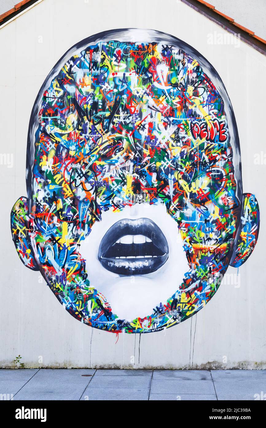 Street Art, Graffiti, Martin Whatson Zusammenarbeit mit Sandra ...