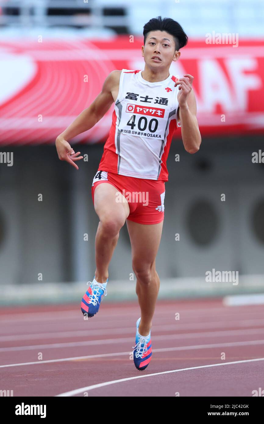 Osaka, Japan. 9.. Juni 2022. Leichtathletik-Kentaro Sato: Die Japan Track & Field National ...