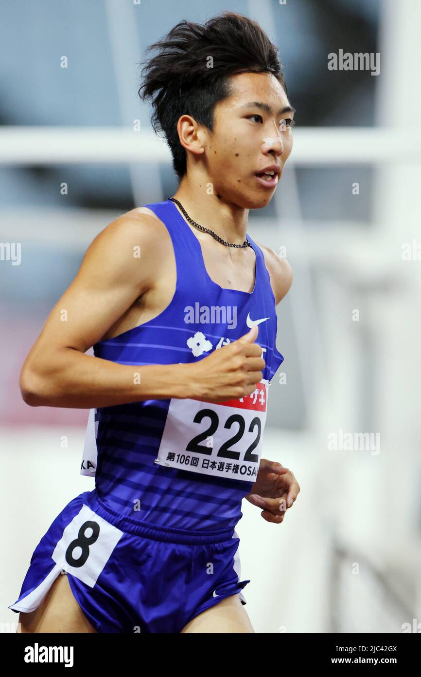 Osaka, Japan. 9.. Juni 2022. Hyuga Endo Athletics : das 106. Japan ...