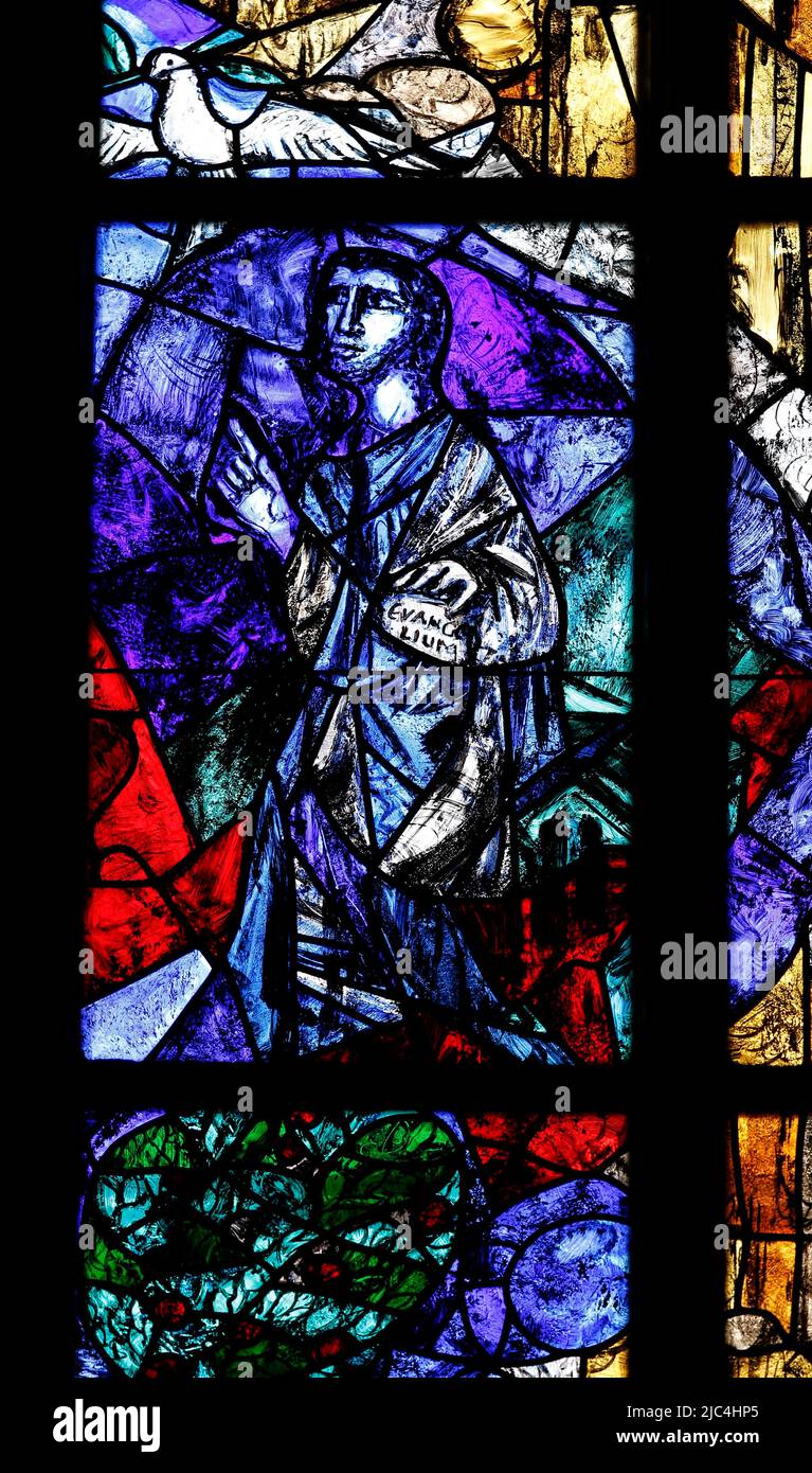 Predigerfenster von Peter Valentin Feuerstein im Ulmer Dom predigt ...