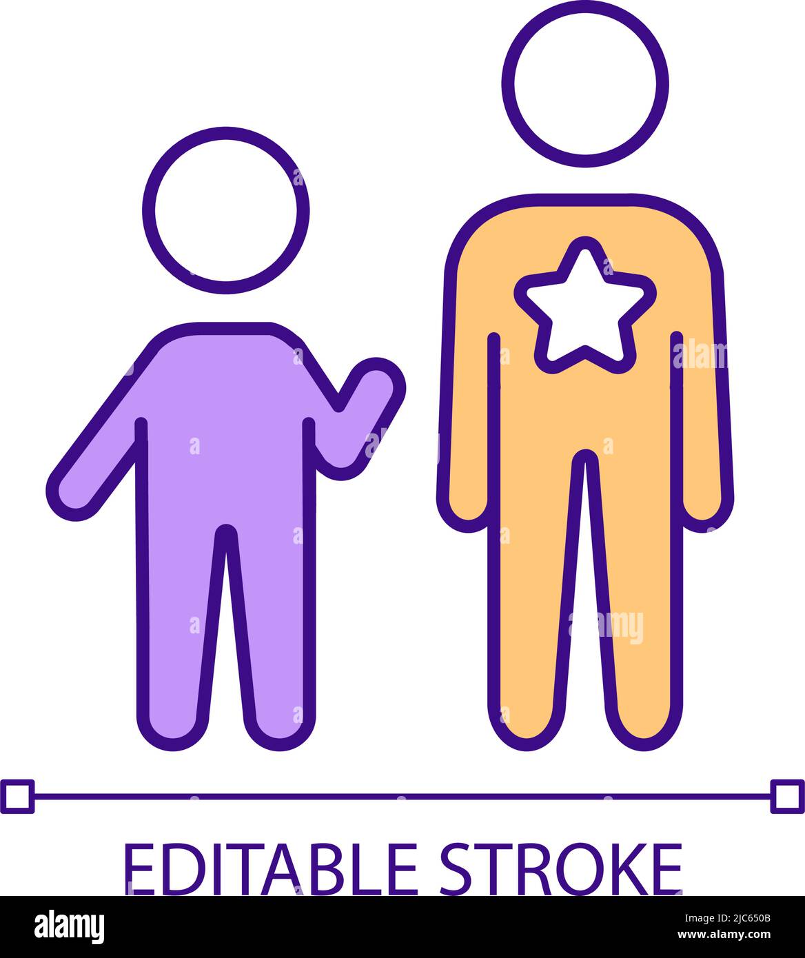 Role model cartoon Stock-Vektorgrafiken kaufen - Alamy