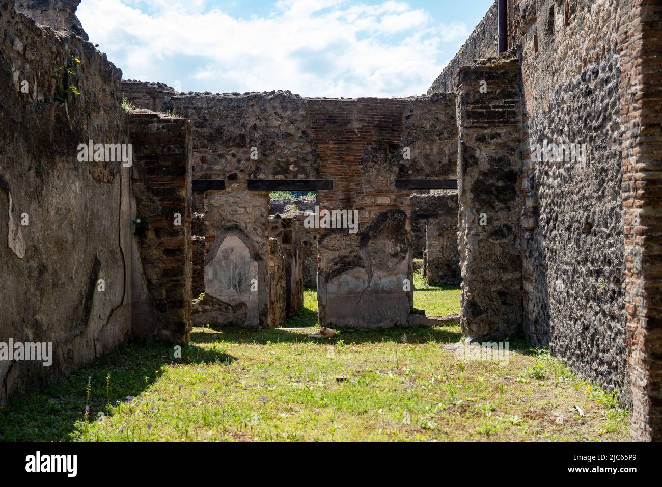 Alte Ruinen von Pompei city (Scavi di Pompeji), Neapel, Italien ...