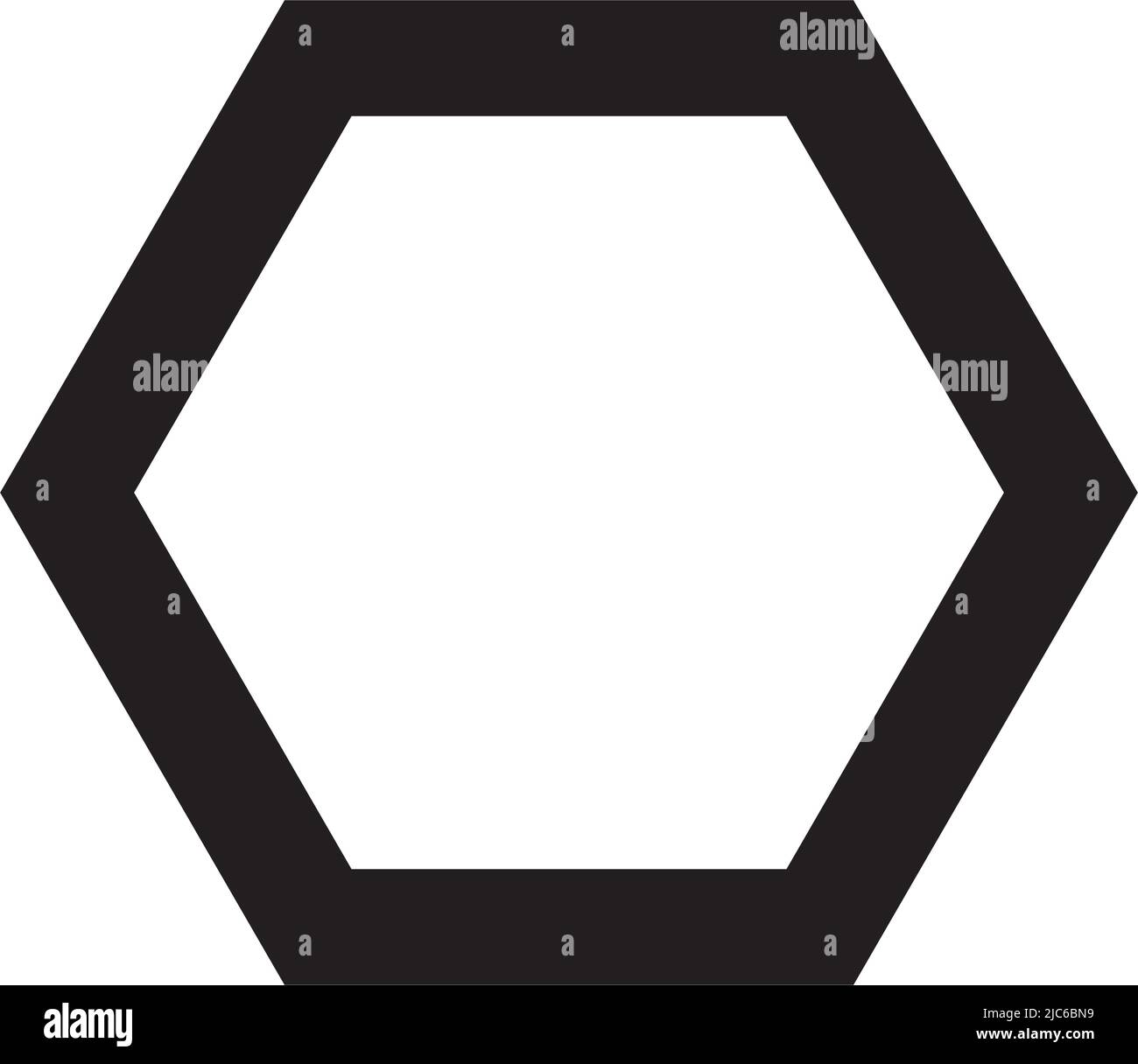 Hexagon-Form Symbol Vektor-Symbol für kreative Grafik-Design ui-Element ...