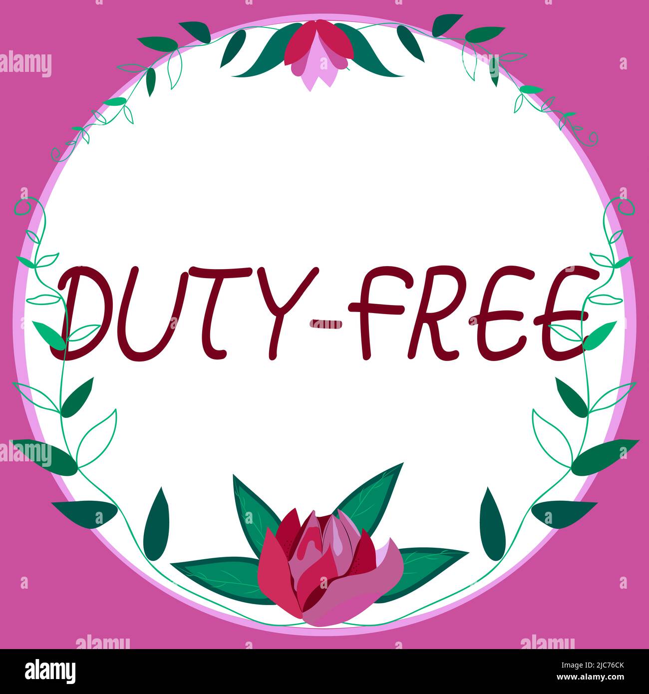 Text mit Inspiration Duty Free. Konzeptionelle Foto Store oder ...