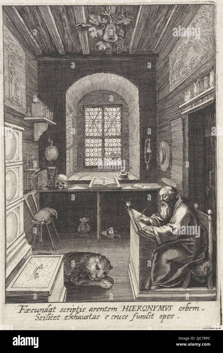 Der heilige hieronymus sitzt und schreibt -Fotos und -Bildmaterial in hoher Auflösung – Alamy