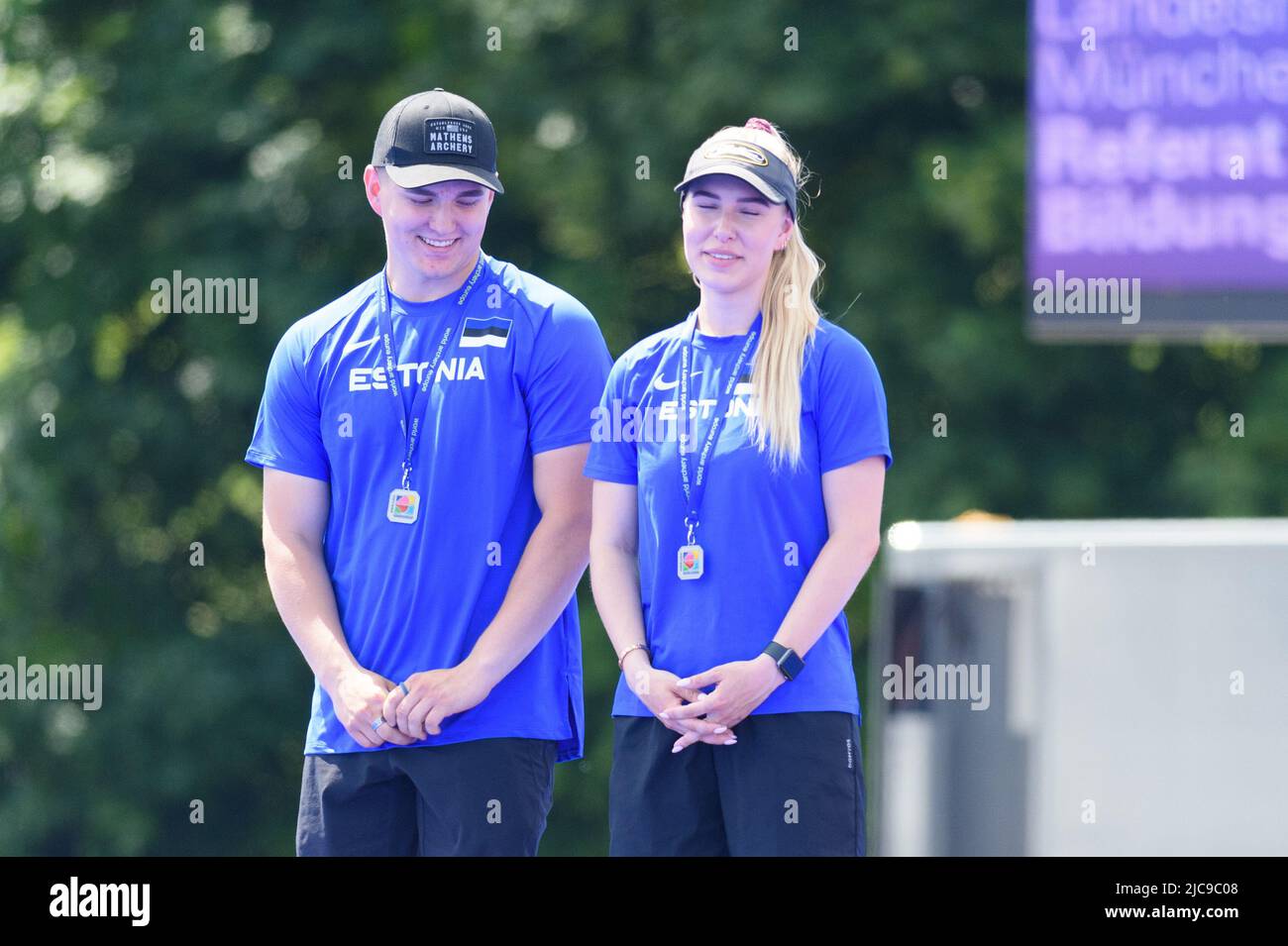 11. Juni 2022, %G: Compound-Mixed-Team Estland Lisell Jaatma und Robin ...