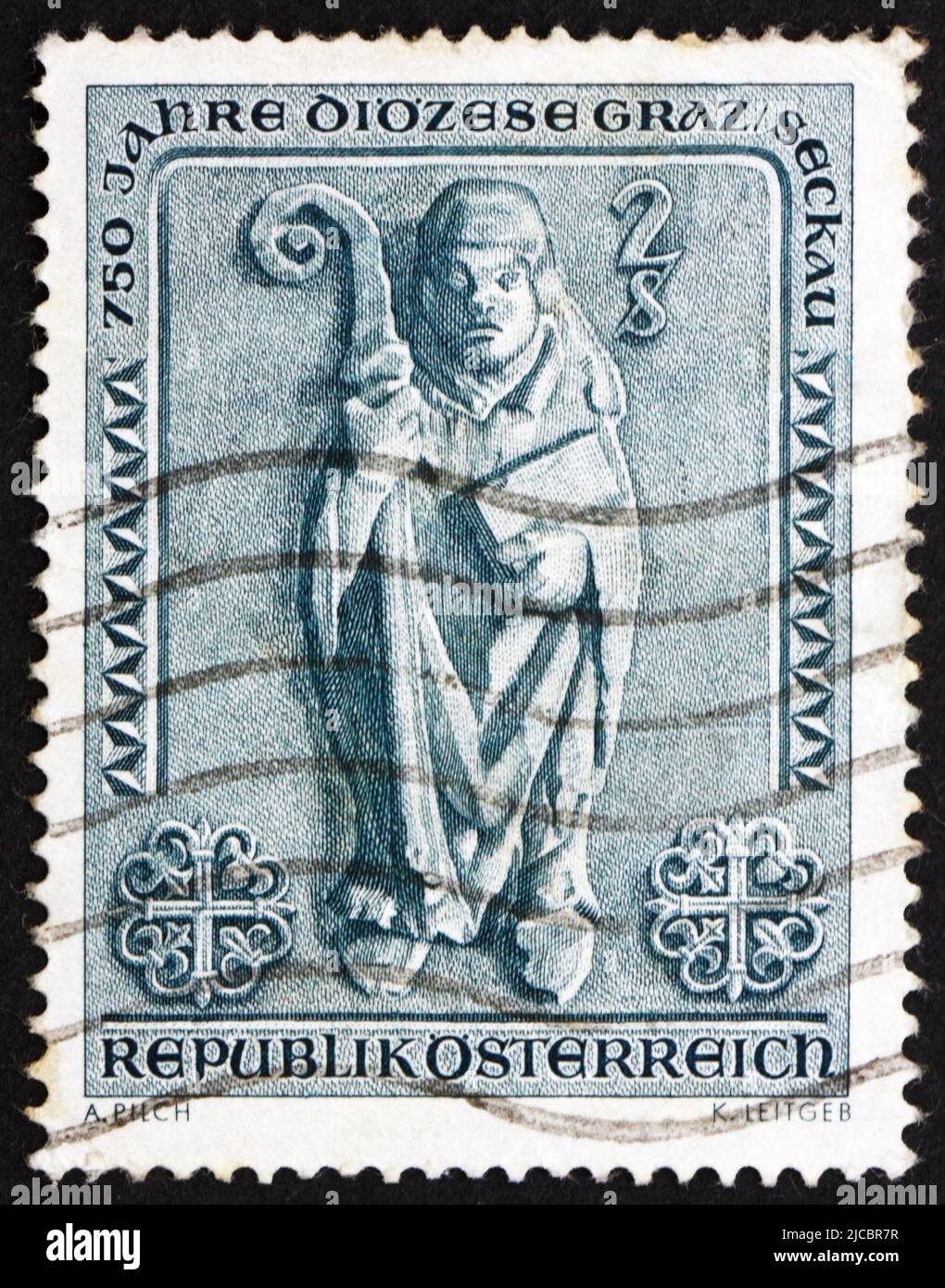 ÖSTERREICH - UM 1968: Eine in Österreich gedruckte Briefmarke zeigt ...
