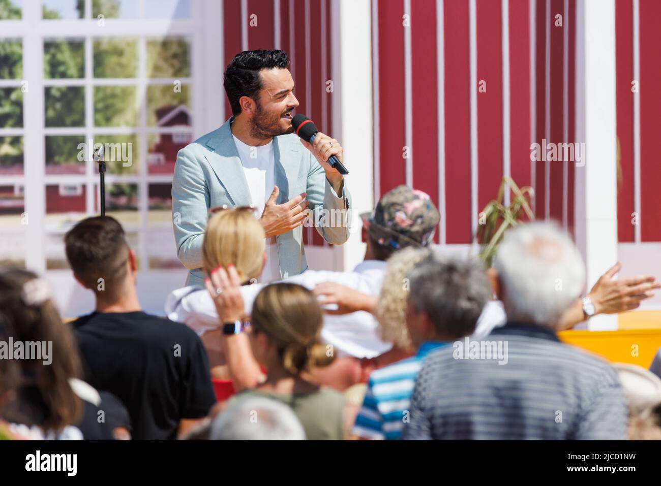 Rust, Deutschland. 12.. Juni 2022. Sänger Giovanni Zarella ist während ...