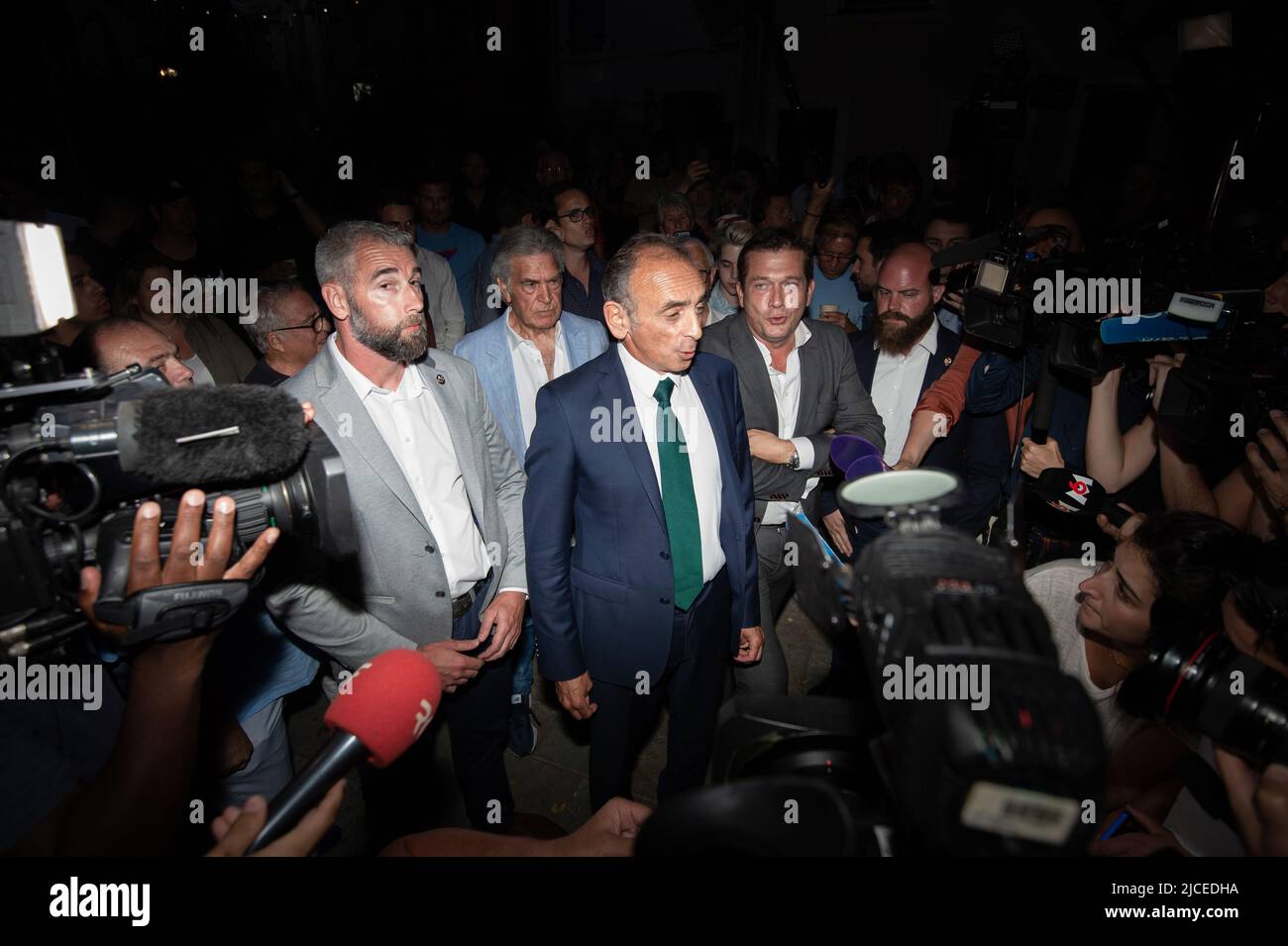 Coglin, Frankreich. 12.. Juni 2022. Eric Zemmour gesehen nach seiner ...